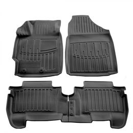 Boni-Shop&reg; Gummifu&szlig;matten Auto f&uuml;r Toyota Yaris II (XP9) (2006-2011), 3D, passgenau, hohe R&auml;nder