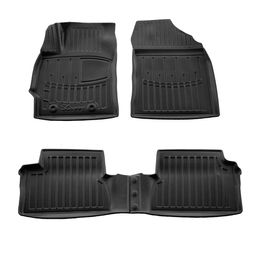 Boni-Shop&reg; Gummifu&szlig;matten Auto f&uuml;r Toyota Auris E180 (2012-2019), 3D, passgenau, Polyurethan, mit hohem Rand