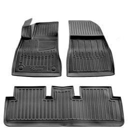 Boni-Shop&reg; Gummifu&szlig;matten Auto f&uuml;r Tesla Model 3 Highland (2023-...), 3D, passgenau, hoher Rand, geruchlos