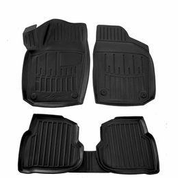 Boni-Shop&reg; Fu&szlig;matten Auto f&uuml;r Volkswagen Polo Sedan (2010-2020), 3D passgenau, Gummimatten, Polyurethan
