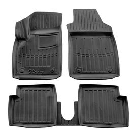 Boni-Shop&reg; Gummifu&szlig;matten Auto f&uuml;r FIAT 500 (2007-2024), 3D, passgenau, rutschfest, hochrandig
