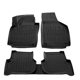 Boni-Shop&reg; Gummifu&szlig;matten Auto f&uuml;r SKODA Yeti (2009-2017), 3D, passgenau, Polyurethan, Fu&szlig;raumschalen