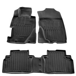 Boni-Shop&reg; Gummifu&szlig;matten Auto f&uuml;r HONDA Civic 4D (2006-2011), 3D, passgenau, Polyurethan
