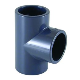Cepex PVC Fittinge, T-St&uuml;ck 50mm Muffe, PVC-U PN16 Rohrverbinder
