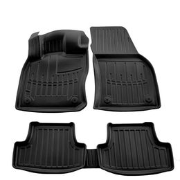 Boni-Shop&reg; Fu&szlig;matten Auto f&uuml;r VOLKSWAGEN T-Roc (2017-...), 3D Gummimatten, passgenau, hohe Seitenw&auml;nde