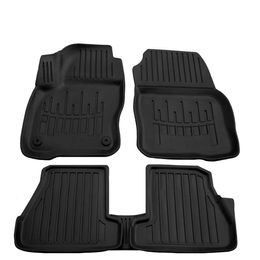 Boni-Shop&reg; Gummifu&szlig;matten Auto f&uuml;r FORD Focus III (2011-2018), 3D, passgenau, geruchlos, mit hohen Seitenw&auml;nden