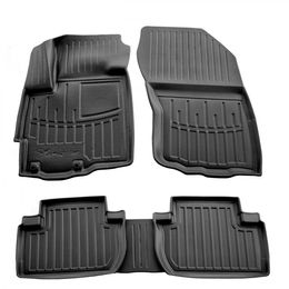 Boni-Shop&reg; Gummifu&szlig;matten Auto, Fu&szlig;matten Auto 3D f&uuml;r Peugeot 4007 (2007-2013), passgenau, Polyurethan