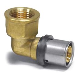 Boni-Shop&reg; Pressfitting 32mm, &Uuml;bergangswinkel, 32 x 3 - 1" IG, DVGW