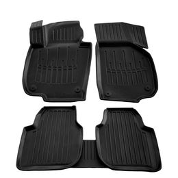 Boni-Shop&reg; Fu&szlig;matten Auto f&uuml;r SKODA Superb II (3T) (2008-2015), 3D Gummifu&szlig;matten, passgenau, geruchlos