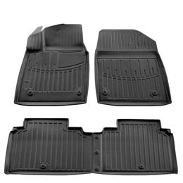 Boni-Shop&reg; Gummifu&szlig;matten Auto f&uuml;r KIA EV6 (2021-...), 3D, passgenau, hochwertig, geruchlos, PU, hoher Rand