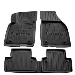 Boni-Shop&reg; Fu&szlig;matten Auto, 3D Gummimatten f&uuml;r VOLVO V50 (2004-2012), passgenaue Autofu&szlig;matten, Polyurethan, mit hohem Rand