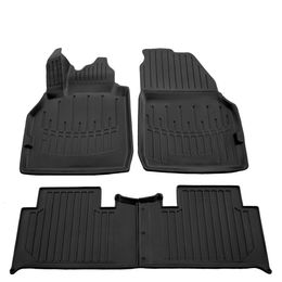 Boni-Shop&reg; Fu&szlig;matten Auto, Gummimatten Auto 3D f&uuml;r RENAULT Scenic II (2003-2009), passgenaue Autofu&szlig;matten