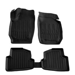 Boni-Shop&reg; Gummifu&szlig;matten Auto 3D f&uuml;r SKODA Fabia II (5J) (2007-2014), passgenau, geruchlos, rutschfest