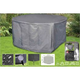 Boni-Shop&reg; Schutzh&uuml;lle Gartenm&ouml;bel rund, Abdeckplane Sitzgruppe, 200x95cm, wasserdicht
