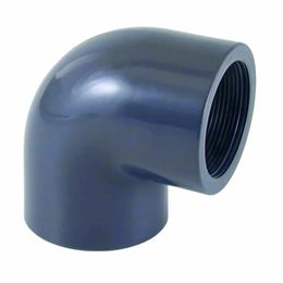 Cepex PVC Winkel 90 Grad, PVC Muffe, IG 40 mm, 1 1/4 Zoll, PN10
