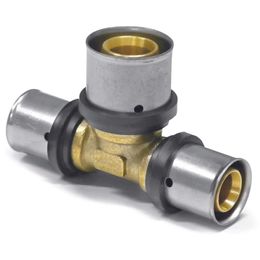 Boni-Shop&reg; Pressfitting T-St&uuml;ck, 32mm, erweiterte Mitte, Verbundrohr