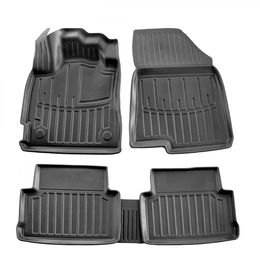 Boni-Shop&reg; Fu&szlig;matten Auto, Gummimatten Auto 3D f&uuml;r Renault Logan III (2020-...), passgenaue Autofu&szlig;matten