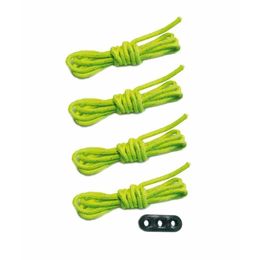 Boni-Shop&reg; Abspannleinen Set, 4x Zelt Abspannleinen 3m, reflektierend, Dreichlochspanner