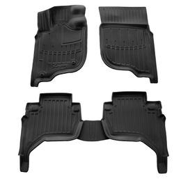 Boni-Shop&reg; Fu&szlig;matten Auto, 3D Gummifu&szlig;matten Set, passgenau f&uuml;r MITSUBISHI L200 (KAOT) (2006-2015)