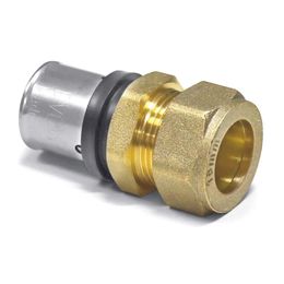 Boni-Shop&reg; Pressfitting 32mm, &Uuml;bergang Kupferrohr, Multikontur, Trinkwasser geeignet