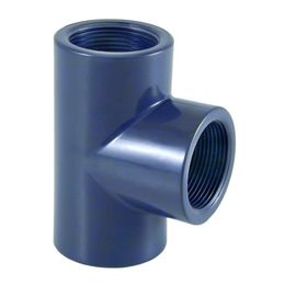 Cepex PVC Fitting, T-St&uuml;ck 3/4 Zoll, Klebefitting, Rohrverbinder