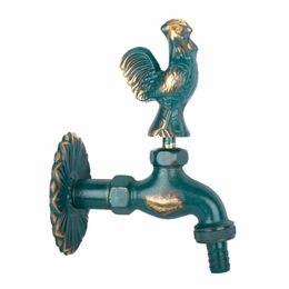 Boni-Shop&reg; Auslaufventil, Gartenauslaufventil, Wasserhahn Garten, patiniert 1/2 Zoll