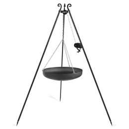 Wok 70 cm, Outdoor Wok, Dreibein mit Kurbel, Grillzubeh&ouml;r