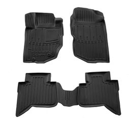 Boni-Shop&reg; Gummifu&szlig;matten Auto f&uuml;r MITSUBISHI L200 (LC) (2023-...), 3D, passgenau, ma&szlig;gefertigt
