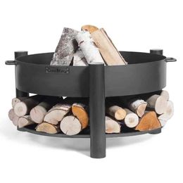 Feuerschale 60 cm, Naturstahl, Feuerstelle Garten, Handgefertigt