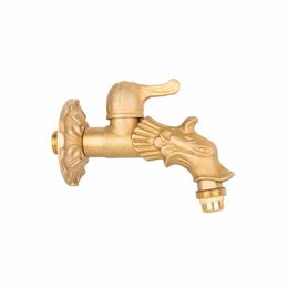 Boni-Shop&reg; Nostalgie Auslaufventil Drachenkopf Hebel 1/2"