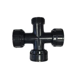 Cepex Kreuzverteiler 1 Zoll, PVC Verteiler, Rohrverbinder Kreuz
