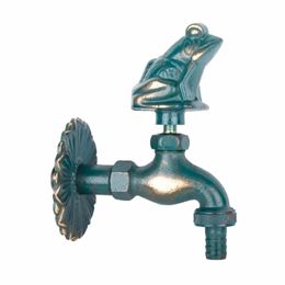 Boni-Shop&reg; Auslaufventil Garten, Nostalgie Frosch, Wasserhahn 1/2 Zoll