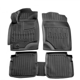 Boni-Shop&reg; Gummifu&szlig;matten Auto f&uuml;r MITSUBISHI Outlander (2003-2006), 3D, passgenau, Polyurethan