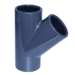 Cepex PVC Fittinge, 45&deg; T-St&uuml;ck Muffe 63 mm, PN10