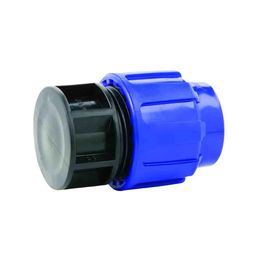 Cepex PE Rohr Verschraubung, Endkappe 20mm, Trinkwasser, Klemmverbinder