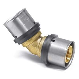 Boni-Shop&reg; Pressfitting 32mm, Winkel 45 Grad, Pressfitting DVGW