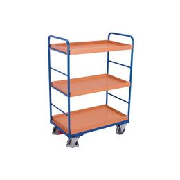 Cordes Etagenwagen hoch 3 Tabletts 250 kg Traglast Typ L + EasySTOP