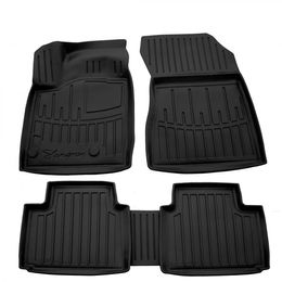 Boni-Shop&reg; Gummifu&szlig;matten Auto f&uuml;r MITSUBISHI Outlander (2021-...), 3D, passgenau, Polyurethan Autofu&szlig;matten