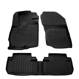 Boni-Shop&reg; Fu&szlig;matten Auto f&uuml;r MITSUBISHI Outlander (2012-2021), 3D Gummifu&szlig;matten, passgenau, nicht Hybrid
