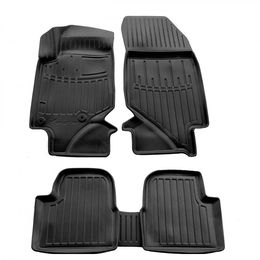 Boni-Shop&reg; Gummifu&szlig;matten, 3D, passgenaue, CITROEN C4 X (2020-...), Auto Fu&szlig;matten Gummi