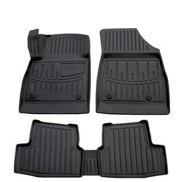Boni-Shop&reg; Fu&szlig;matten Auto, Gummimatten Auto 3D f&uuml;r OPEL Astra K (2015-2021), passgenaue Autofu&szlig;matten