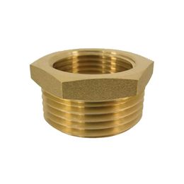 Messing Reduzierst&uuml;ck, Gewindefitting, 3/4" AG x 3/8" IG
