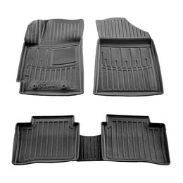 Boni-Shop&reg; Gummifu&szlig;matten Auto f&uuml;r HYUNDAI i10 (AC3) (2019-...), 3D, passgenau, geruchsneutral, mit hohem Rand