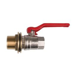 Regentonne Durchf&uuml;hrung Set, Tankdurchf&uuml;hrung, 3/4 Zoll Hebelkugelhahn