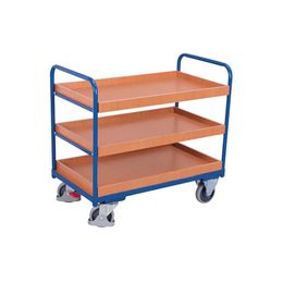 Cordes Etagenwagen mit 3 Tabletts 250 kg Traglast Typ XL + EasySTOP