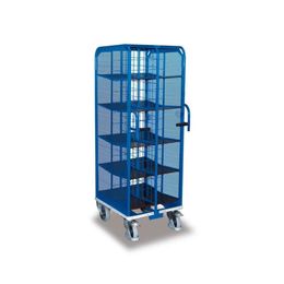 Cordes Aktenwagen mit F&auml;chern, 2x10 F&auml;cher, EasySTOP, Schiebegriffe