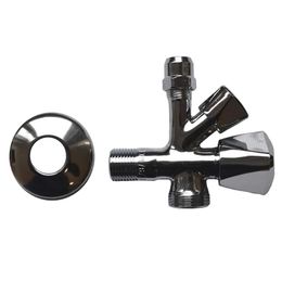 Boni-Shop&reg; Kombi Eckventil, Haubengriff, 1/2 Zoll, Ger&auml;teanschluss, verchromt