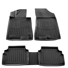 Boni-Shop&reg; Gummifu&szlig;matten Auto f&uuml;r HYUNDAI Sonata (DN8) (2019-...), 3D, passgenau, Polyurethan, wasserdicht