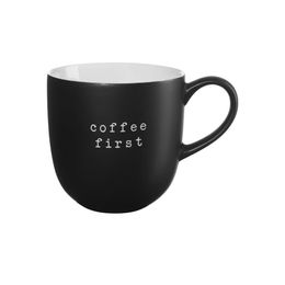 Asa SELECTION Tasse &brvbar; schwarz &brvbar; Porzellan &brvbar; Ma&szlig;e (cm): H: 9,5 &Oslash;: 9.5 &raquo; H&ouml;ffner