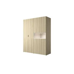 H&ouml;ffner Dreht&uuml;renschrank mit Beleuchtung Villa holzfarben Ma&szlig;e (cm): B: 161 H: 202 T: 58.0 &raquo; H&ouml;ffner